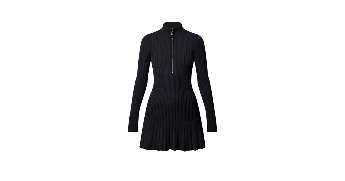 Long-Sleeved Rib-Knit Dress - Ready-to-Wear | LOUIS VUITTON