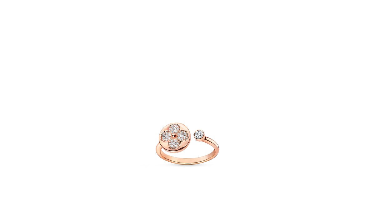 Color Blossom Mini Sun Ring, Pink Gold And Diamonds - Categories ...