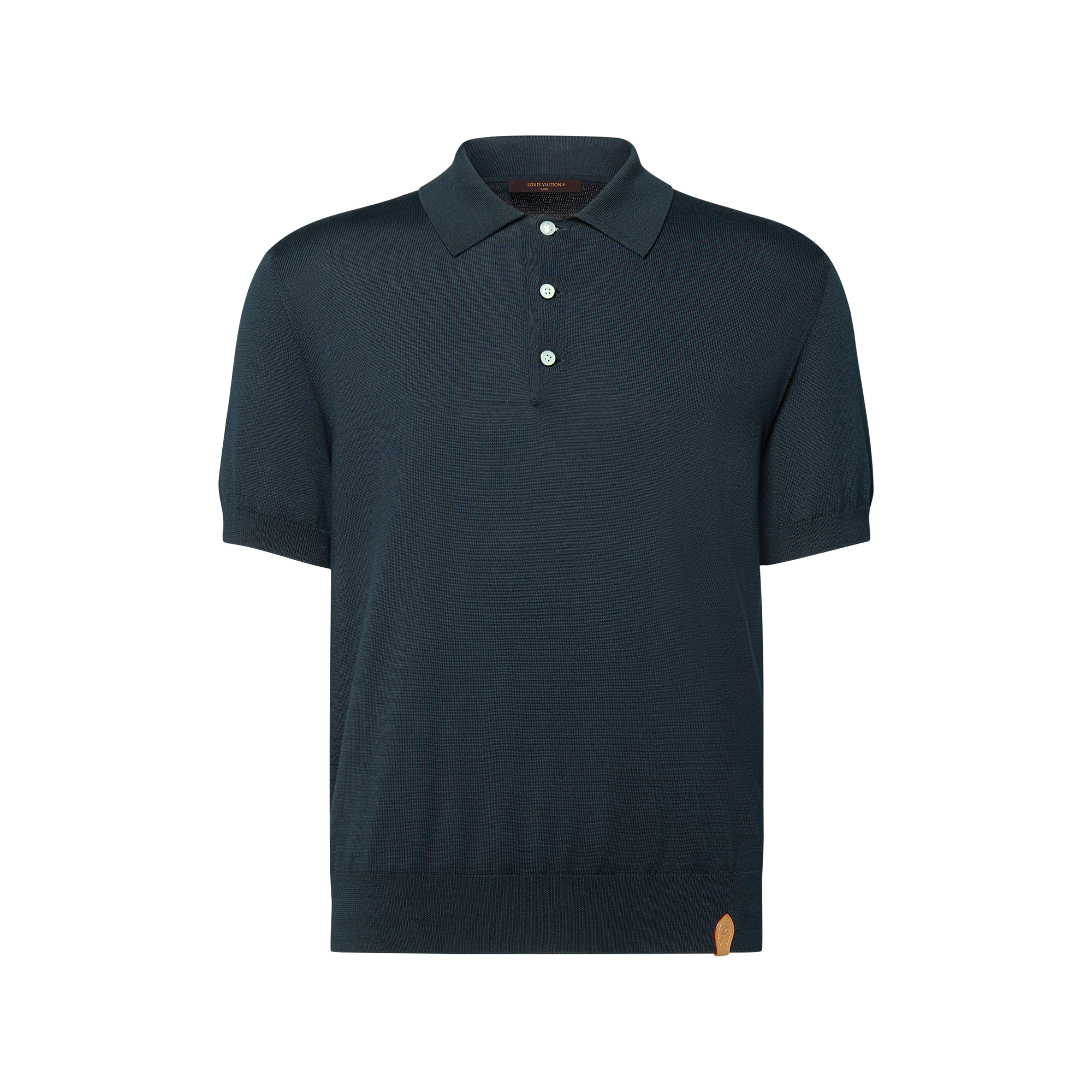 Cotton-Silk Short-Sleeved Polo Shirt - For Men | LOUIS VUITTON
