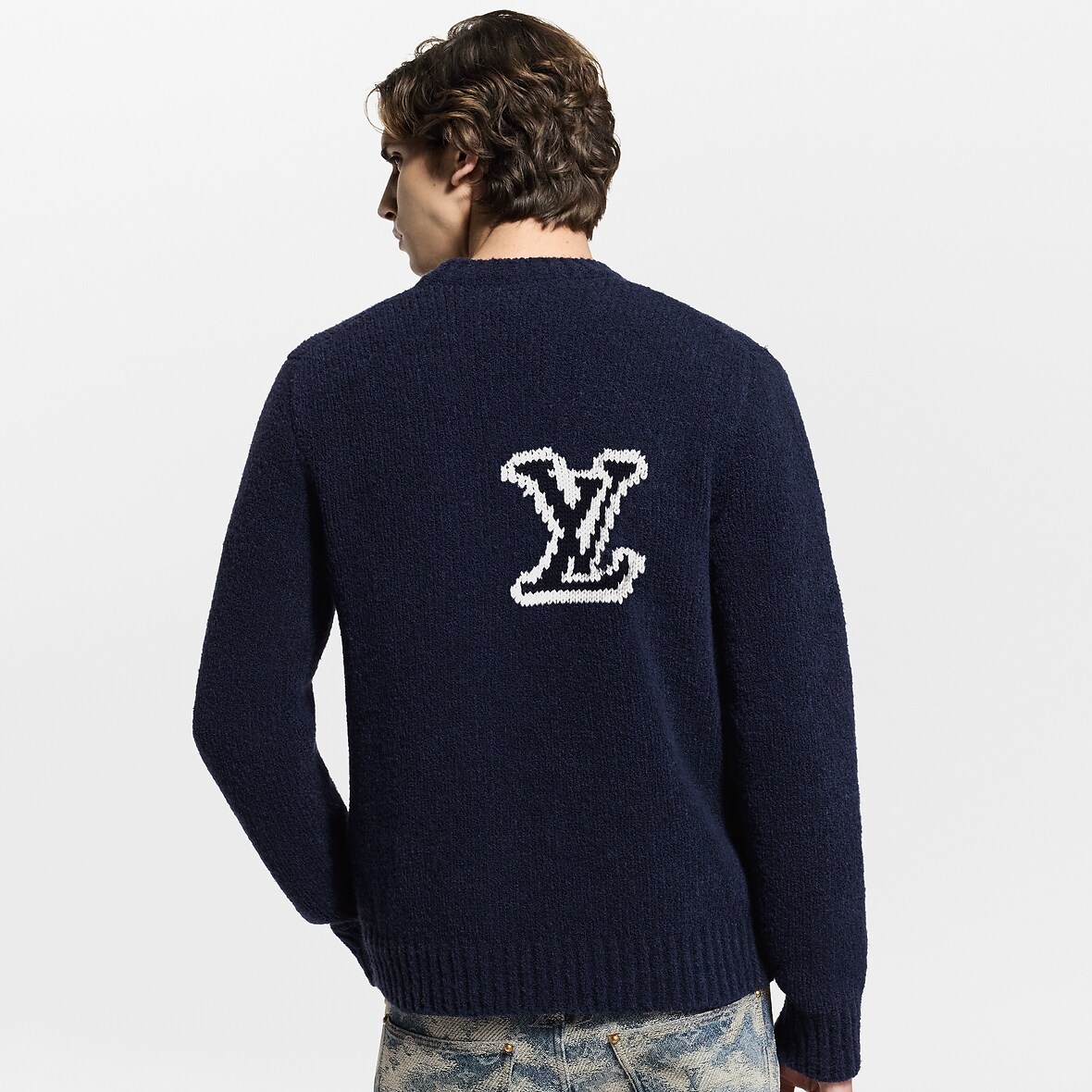 LV Intarsia Crewneck - Ready-to-Wear | LOUIS VUITTON