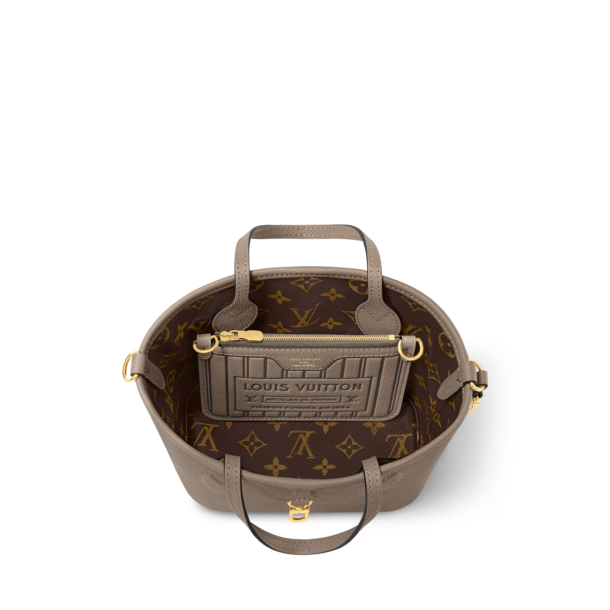 Neverfull Bandoulière Inside Out BB - Handbags | LOUIS VUITTON