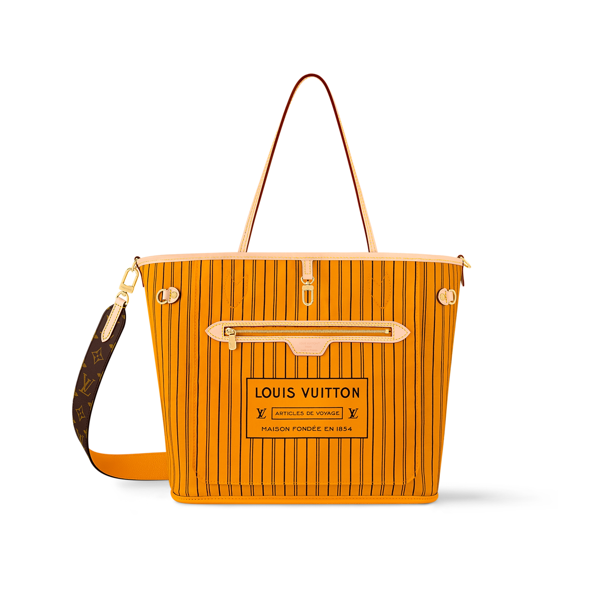 Neverfull Bandoulière Inside Out MM Monogram Canvas - Women Bags ...